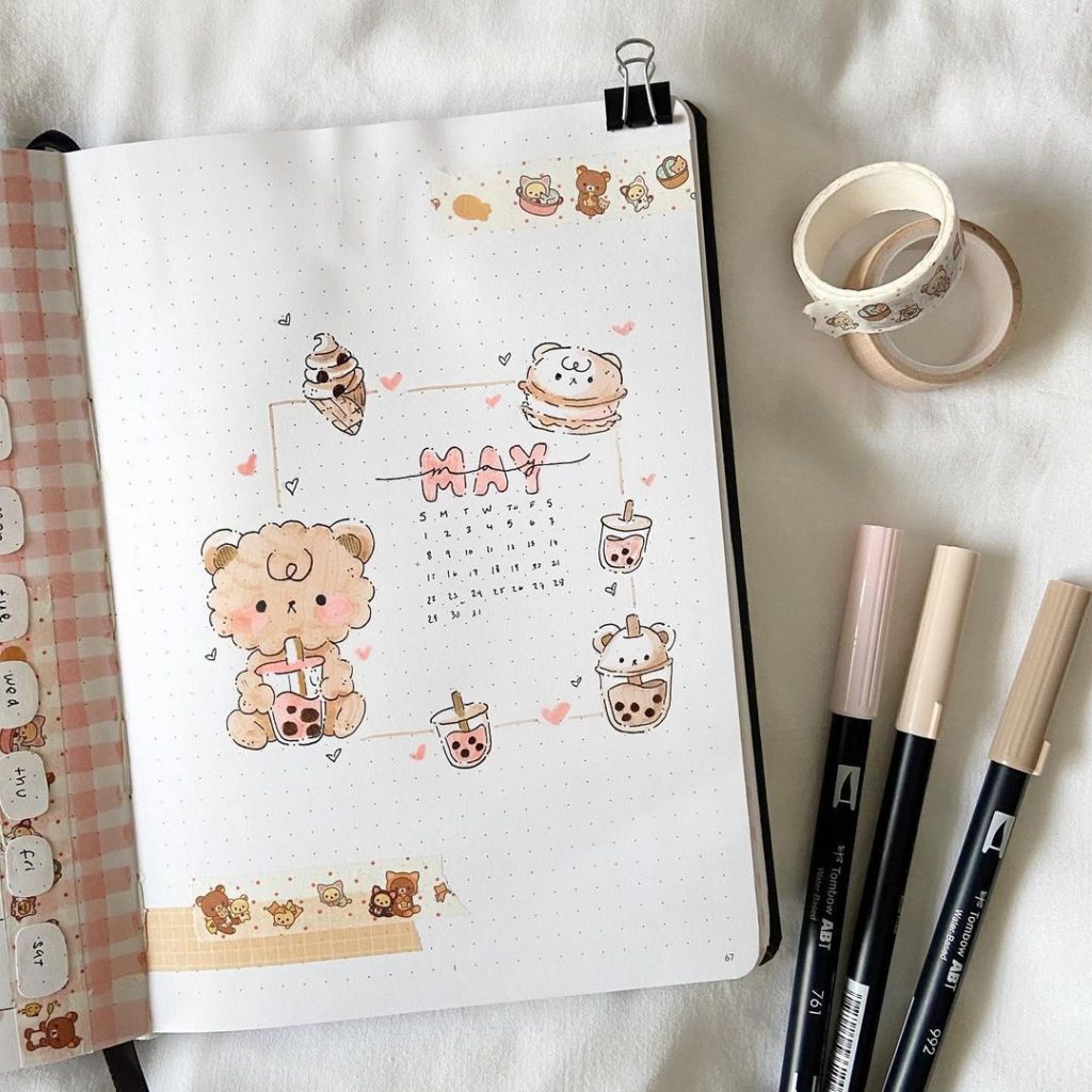 Best Monthly Cover Spread For Your Bullet Journal This May - KAYNULI