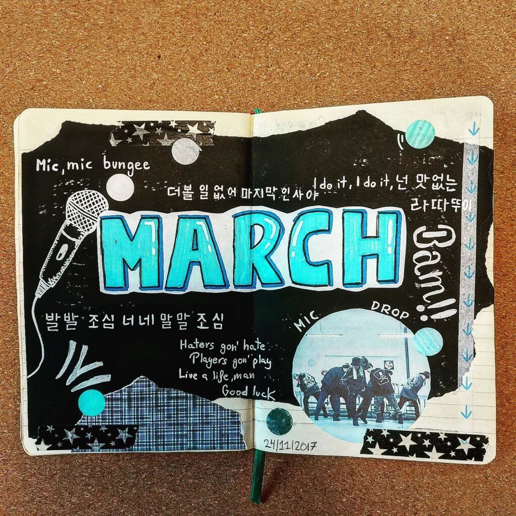 March Monthly Cover Spread Designs For Your Bullet Journal - KAYNULI